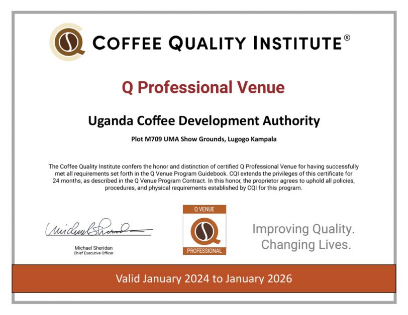 UCDA Coffee Lab Gets Global Certification As Centre Of Excellence » Business Focus